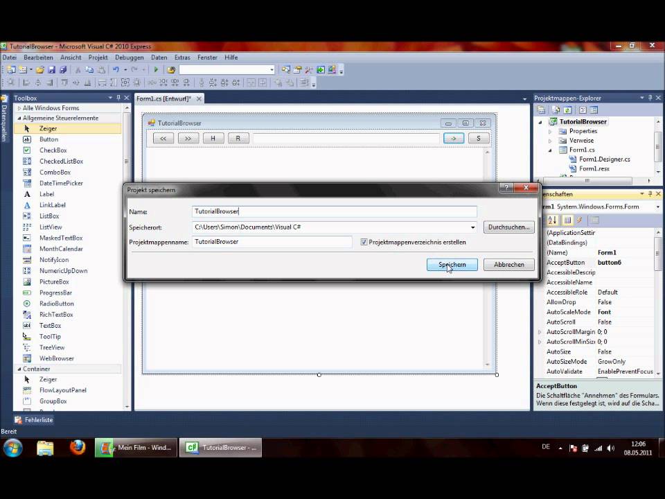 Visual C# HD - WebBrowser - YouTube