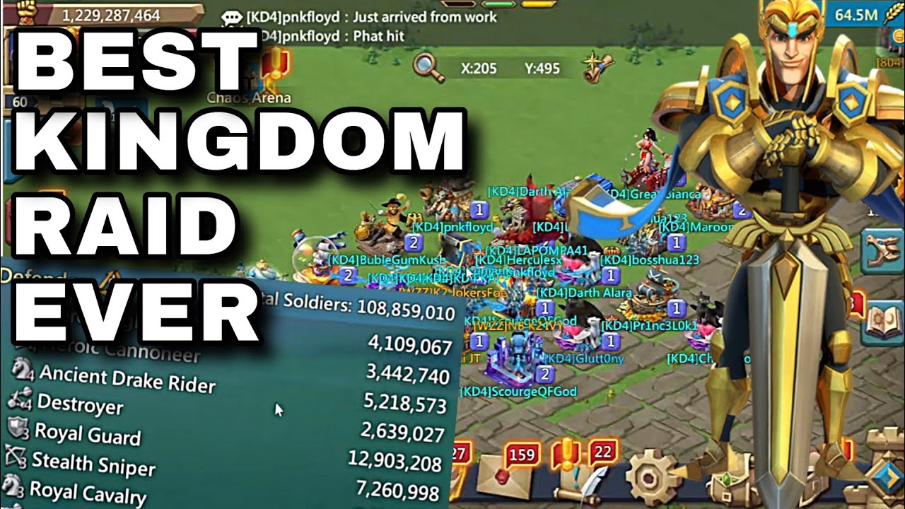 BEST KINGDOM RAID EVER! ZEROING EVERYTHING - Lords Mobile - YouTube