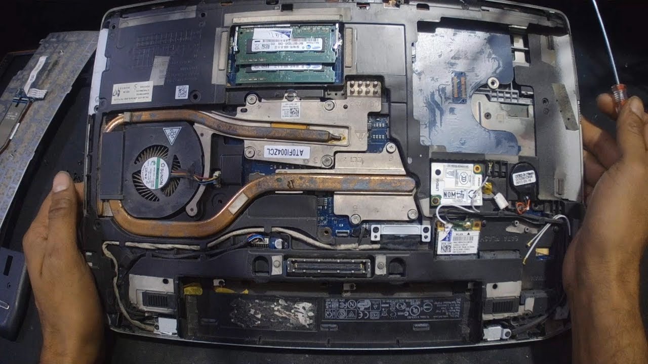 Dell Laptop E6520 Teardown | Fan Cleaning | Disassembly - YouTube