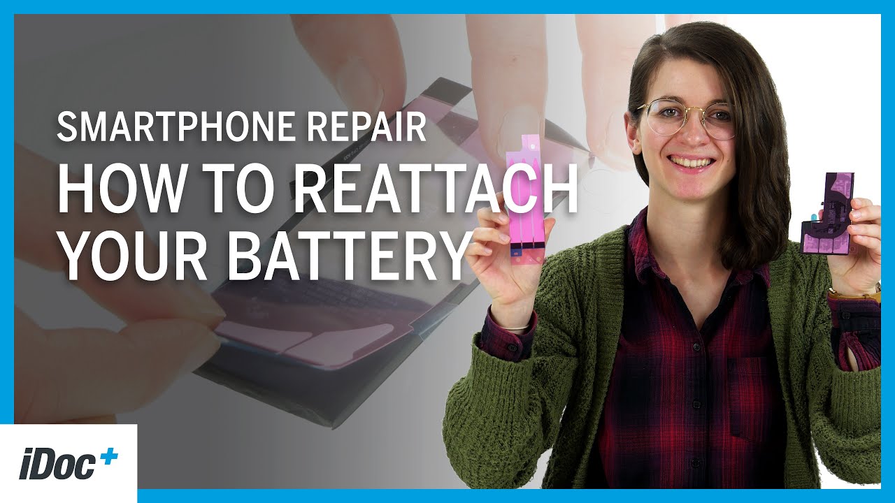 How to reattach a battery after replacement - for all smartphones - YouTube