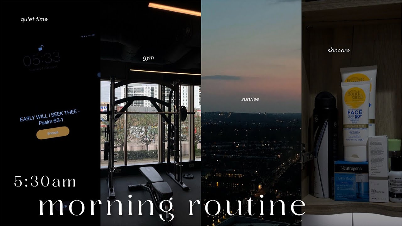 my 5:30am morning routine 🤍 - YouTube