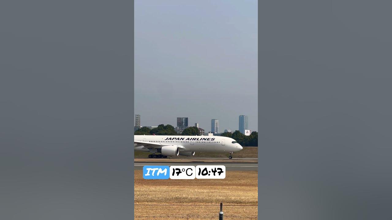 Airbus A350-900 JAL runway &Bombardier CRJ-702ER Ibex Osaka International Airport #airbus # ...