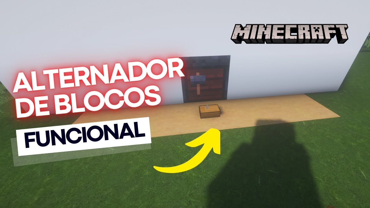 COMO FAZER UMA ALTERNADOR DE BLOCOS NO MINECRAFT - YouTube