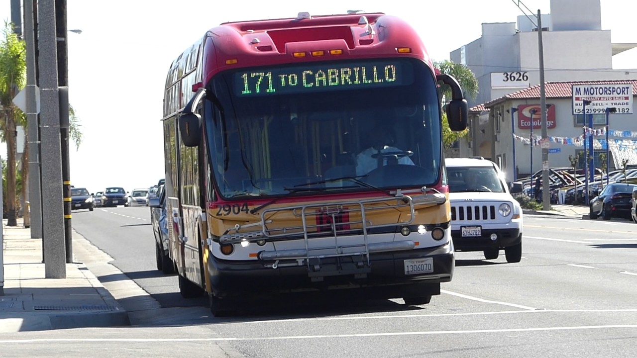 CA Long Beach Transit: 2009 New Flyer GE40LFA Route 173 Bus #2904 at ...