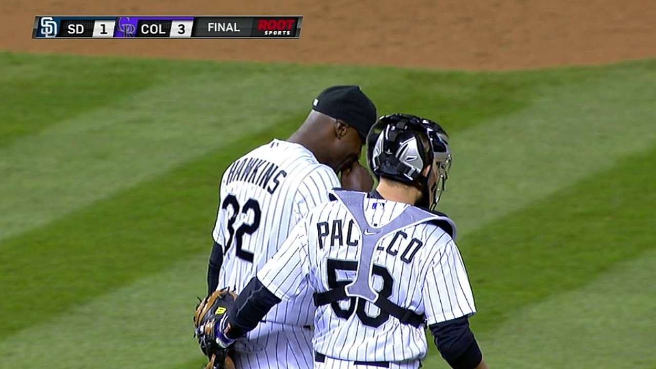 SD@COL: Hawkins works out of jam to notch save - YouTube