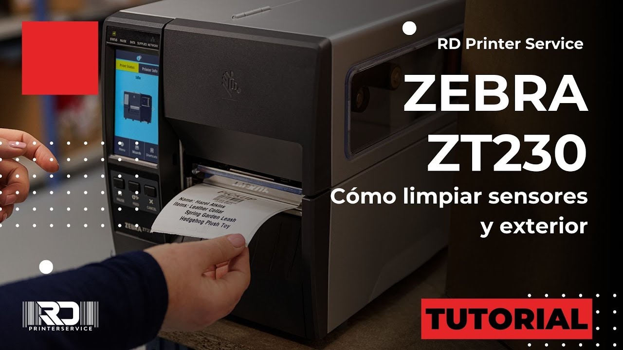 Como limpiar sensores y cubierta exterior de impresora Zebra ZT230 | RD ...