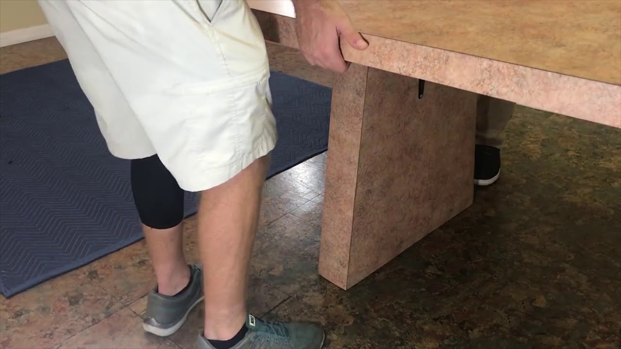 How to Turn Furniture with Legs Upright Safely - YouTube