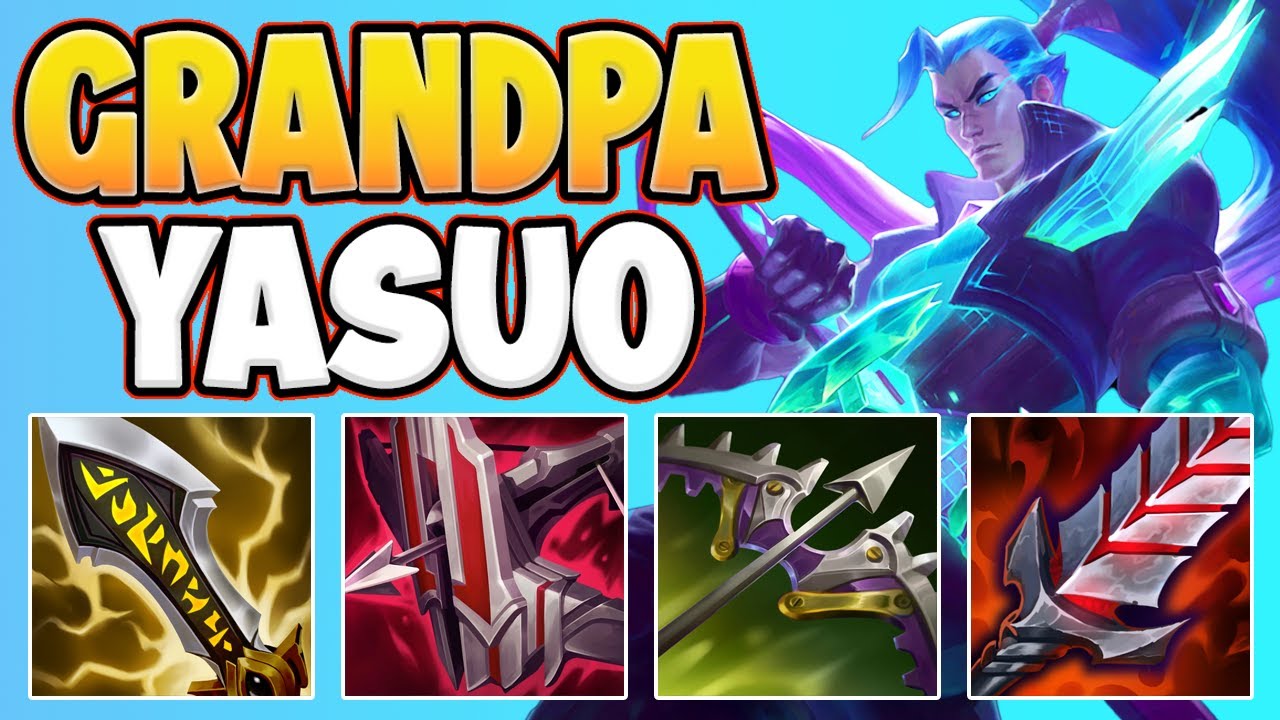 OLD MAN YASUO BUILD DEALS 100% TOO MUCH DAMAGE! ANY GRANDPA CAN CARRY ...