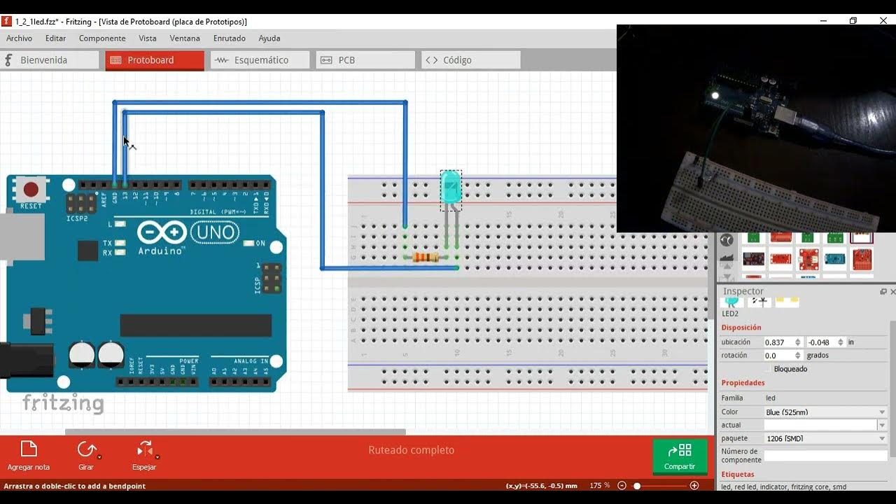 Practica 2 Encender Y Apagar Led Parpadeo En Arduino Uno Youtube