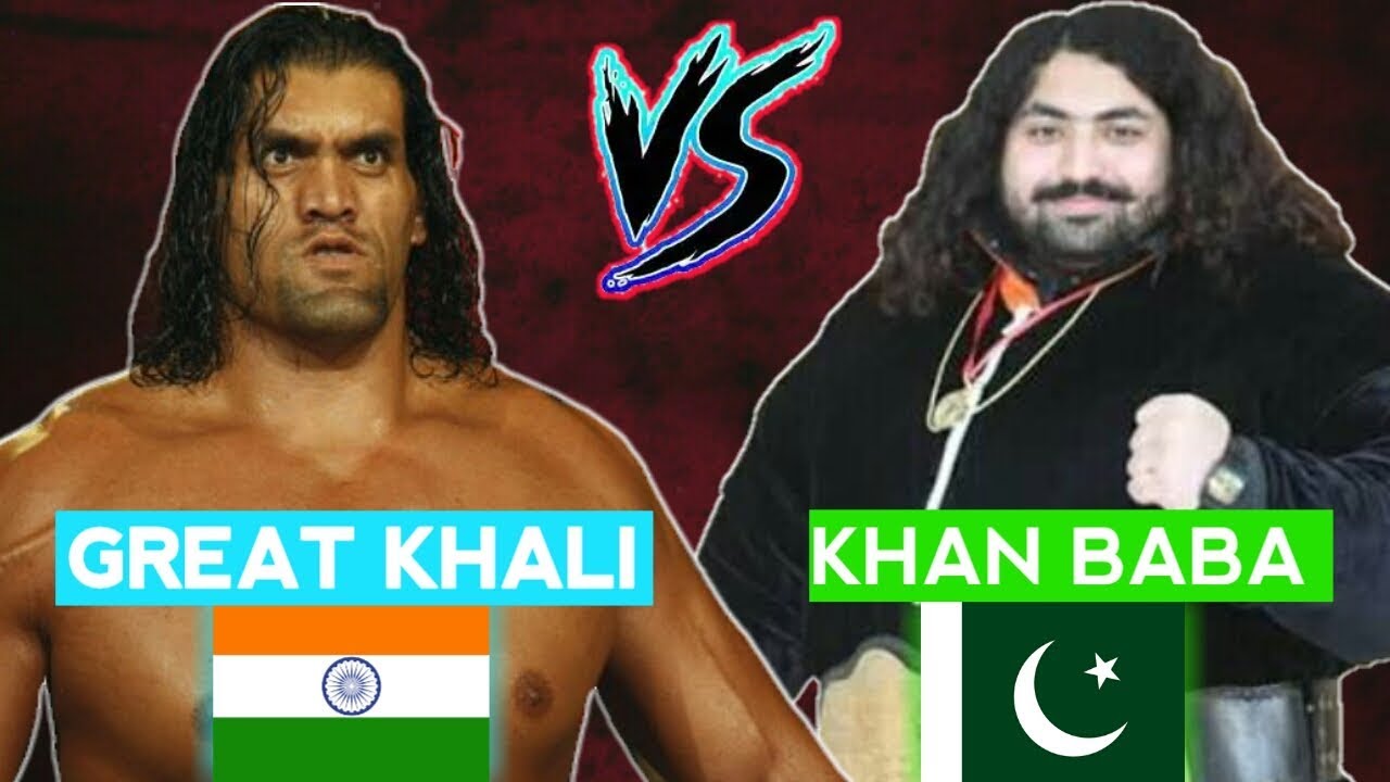 Great Khali Vs Khan Baba | Who Is Better ? India Vs Pakistan ! - YouTube