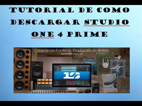 Tutorial de como descargar studio one 4 prime - YouTube