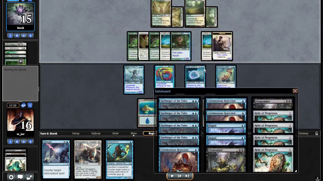 Modern Merfolk vs GW Hexproof (Round 4) 07/14/17 - YouTube