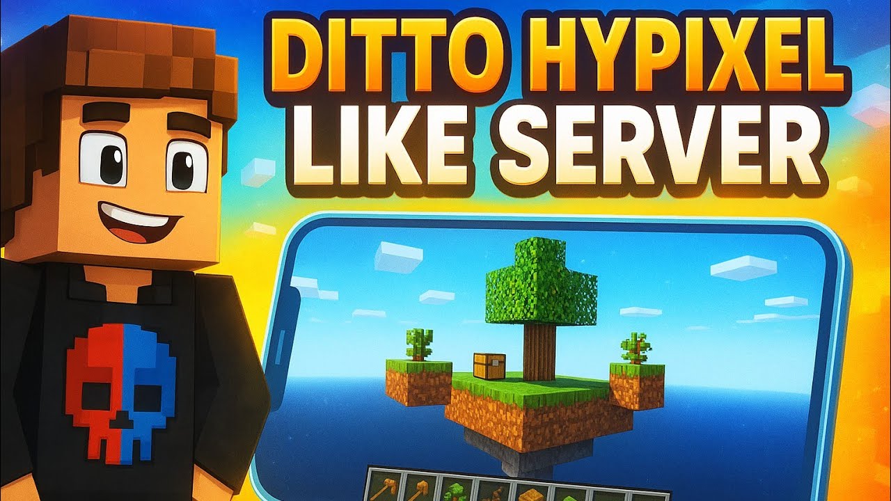 How To Join Hypixel In Minecraft Pe 1.21+ | Hypixel Skyblock Server ...