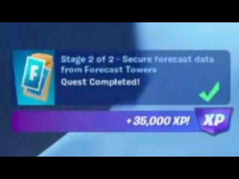 Secure Forecast Data From Forecast Towers (2) - Fortnite Quests - YouTube