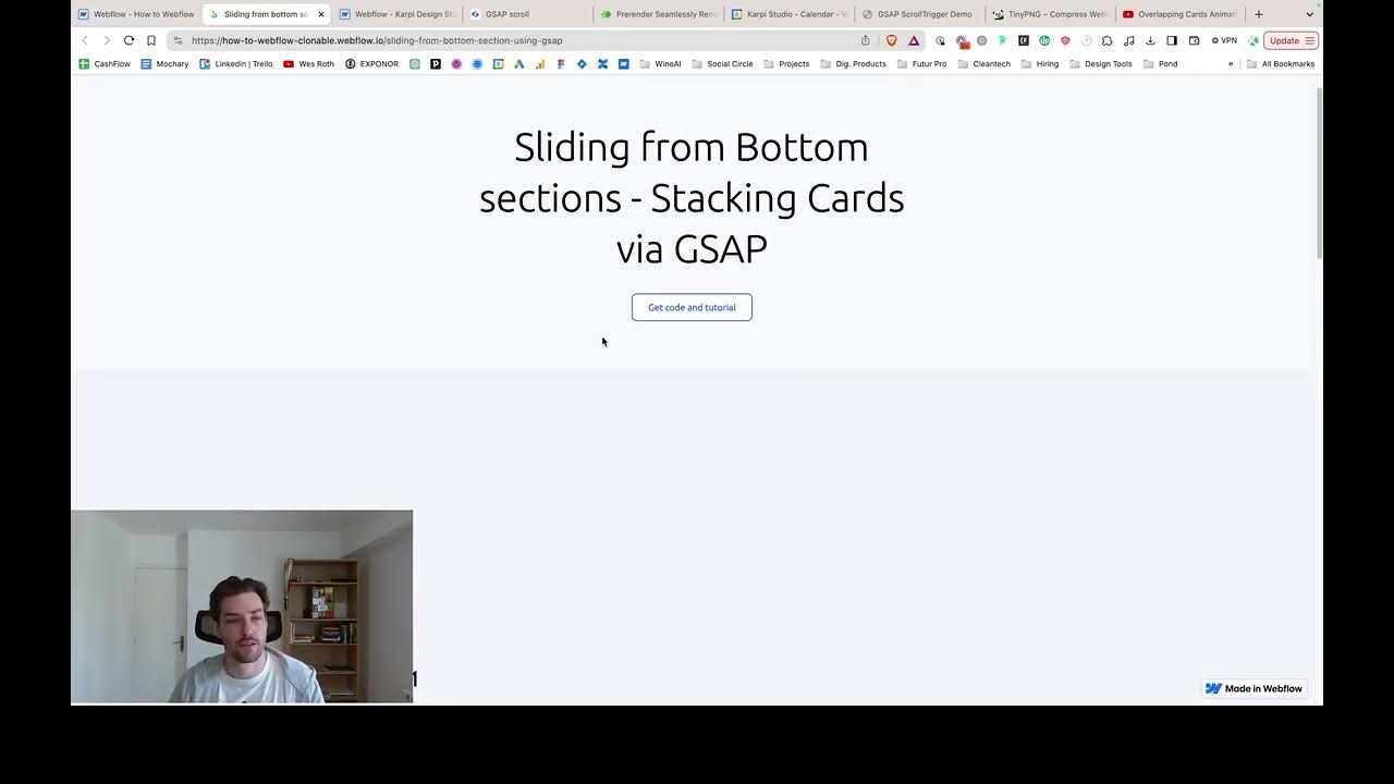 Stacking Cards animation - Sliding from Bottom sections - via GSAP ...