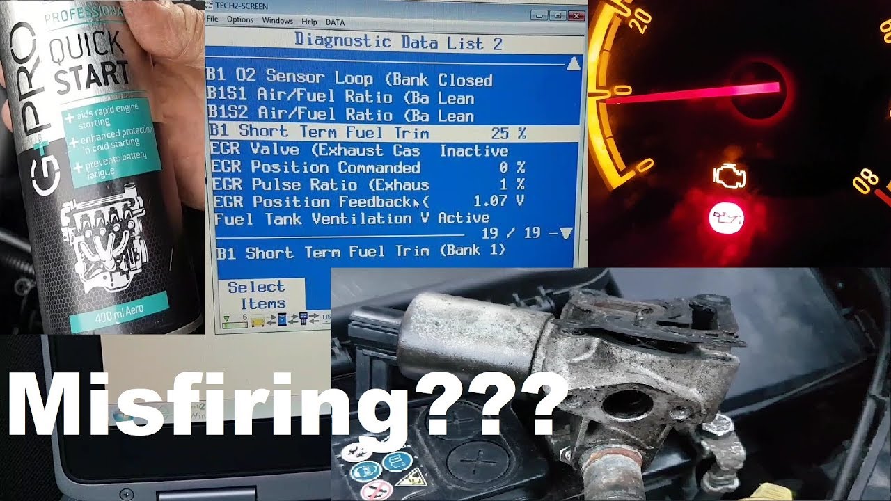Vauxhall/Opel Corsa D Z14XEP misfiring... or not? Fault finding and ...