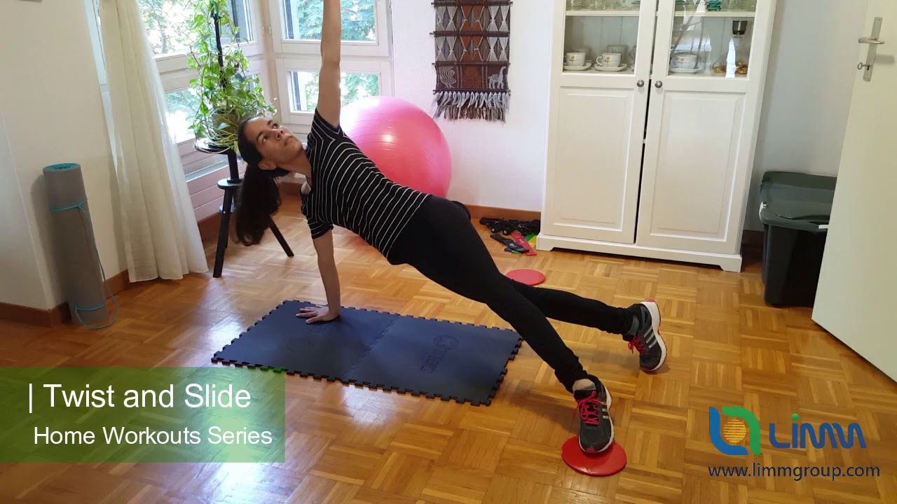 Core Exercise Discs Workout Series #24: Twist and Slide - YouTube
