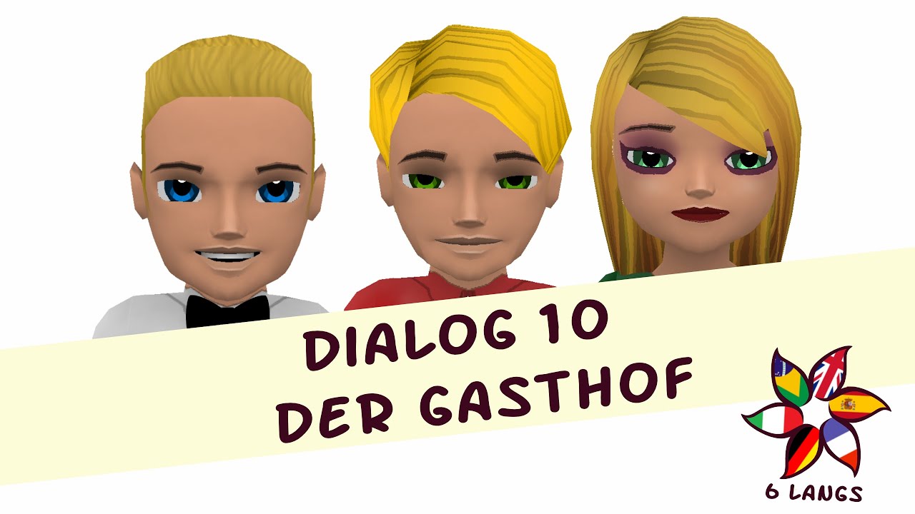 Dialog 10 - Der Gasthof (A1) [Easy German with free dialogues online ...