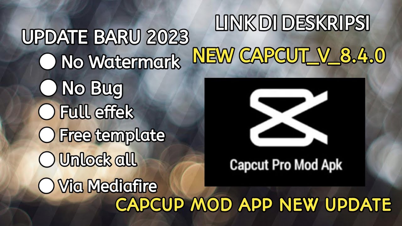 CUPCUT MOD PRO 2023 | Capcut Pro Versi Terbaru. FULL EFEK UNLOCK ALL ...