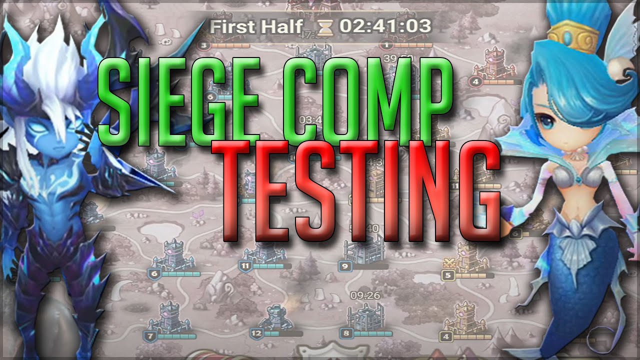 New Siege Comp Testing for the New Siege Season! : Summoners War - YouTube