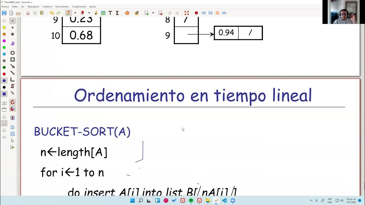 52. Análisis de algoritmos: Ordenamiento en tiempo lineal: Bucket-Sort - YouTube