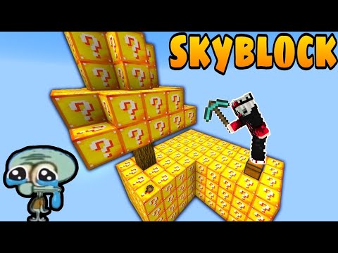 Minecraft lucky skyblock - YouTube