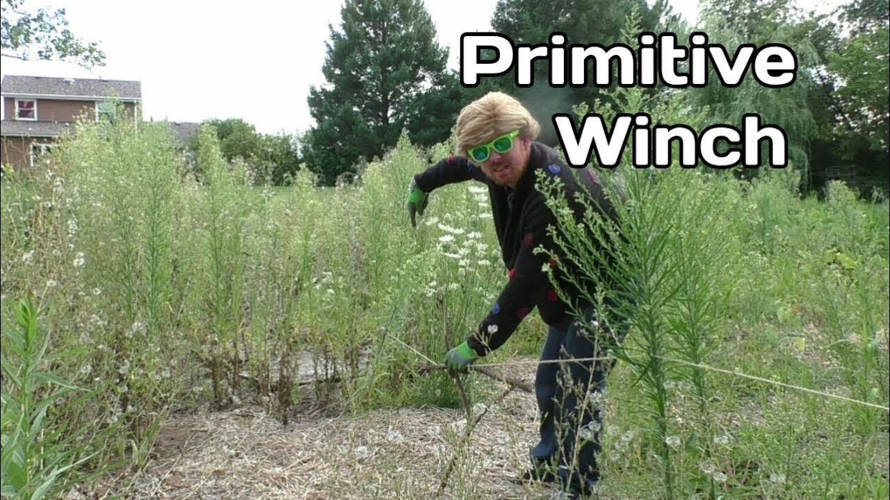 How to make a primitive winch? Crazy Russian Hacker Style - YouTube