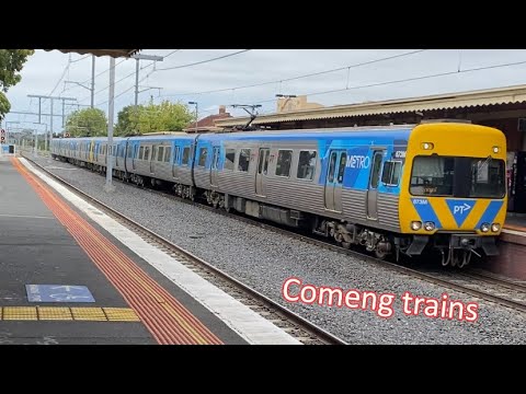 Comeng trains around Melbourne - YouTube