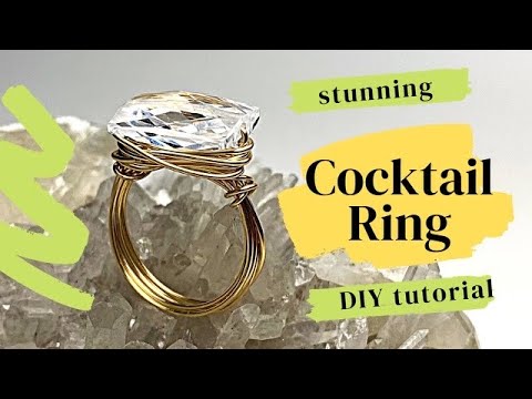 Easy and Stunning Cocktail Ring - Jewelry Tutorial - YouTube