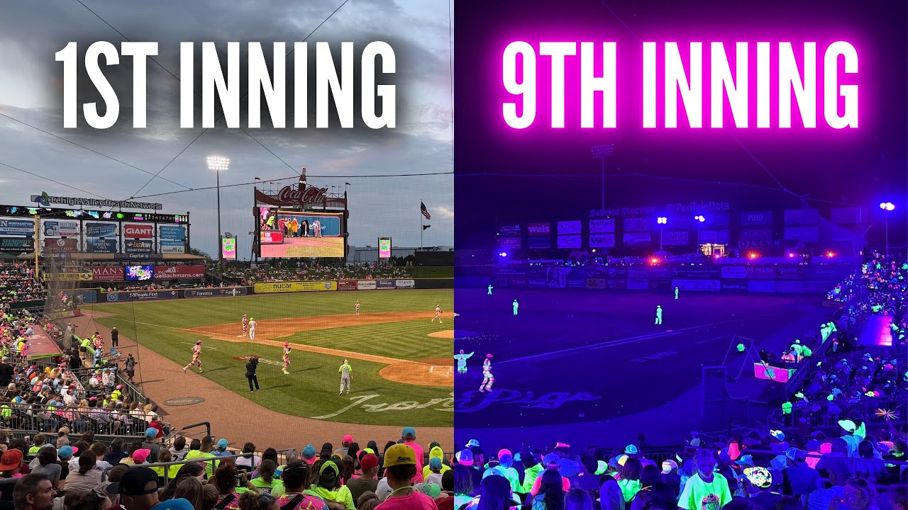 I Went to a Glow-in-the-Dark Baseball Game (Cosmic Baseball Experience ...