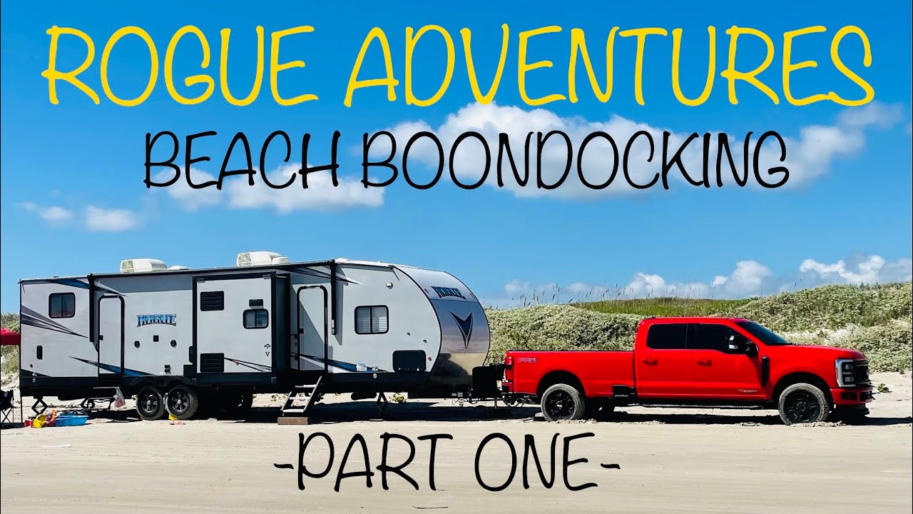 Beach Boondocking! Part 1! Total Annular Solar Eclipse Weekend! - YouTube