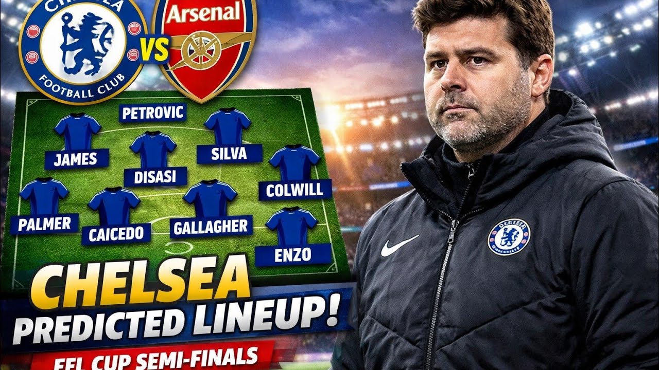 Chelsea Vs Arsenal ll Chelsea Predicted Lineup (4-2-3-1) In EFL CUP ...