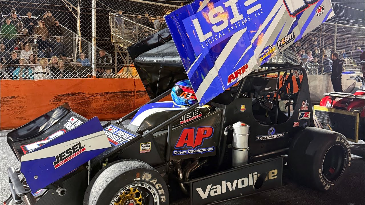 Feature Event at Citrus Speedway in the Pavement Wing Sprint Car - YouTube