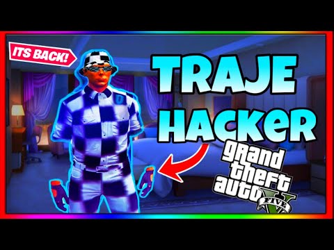 TRAJE HACKER GTA V ONLINE 1.50 (CUADROS BLANCO CON NEGRO) - YouTube