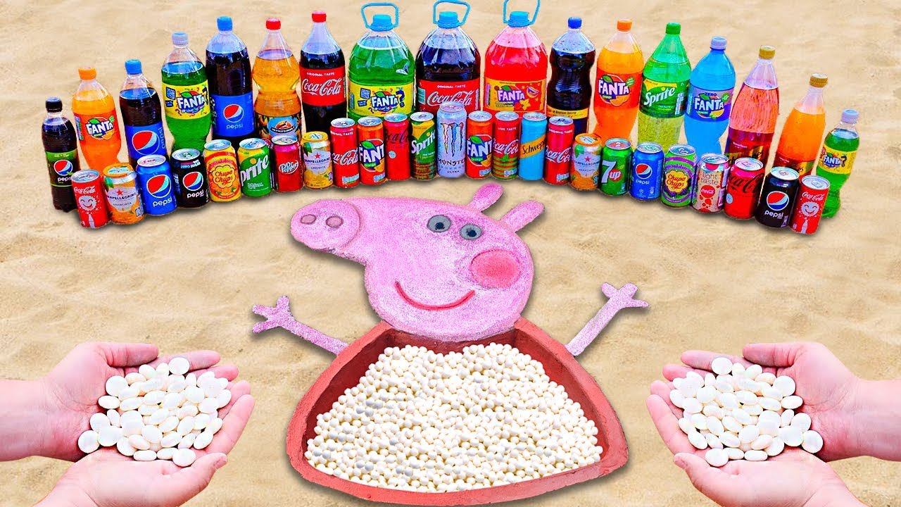 Satisfying Video How To Make Peppa Pig with Big Coca Cola,Orbeez,Fanta ...