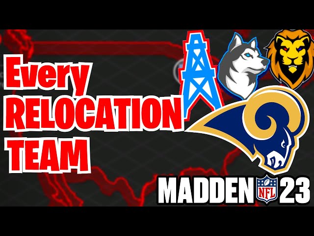 Madden 15 Relocation Logo Madden 15 All Relocation Cities, Teams, And