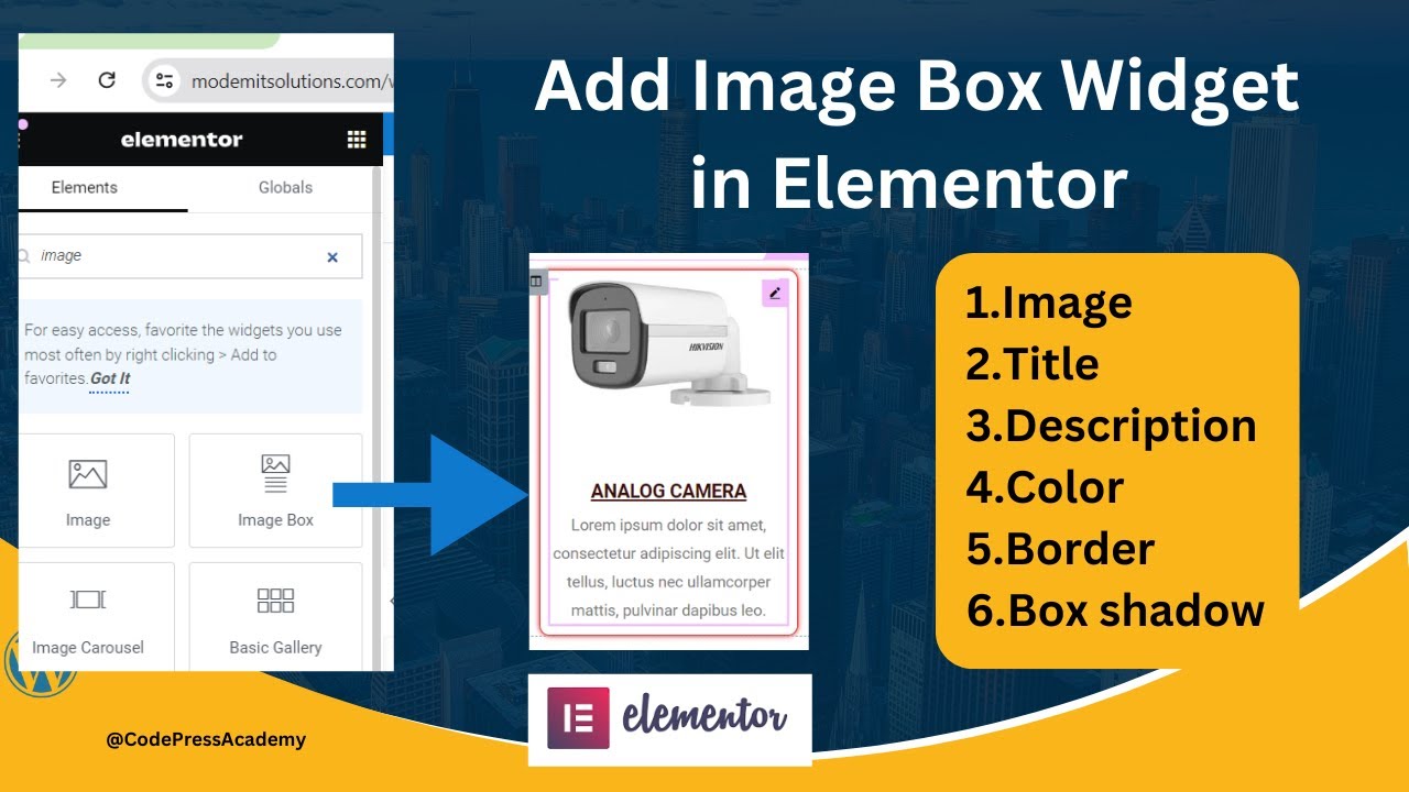 Add Image Box Widget with Title, Description in Elementor | WordPress ...