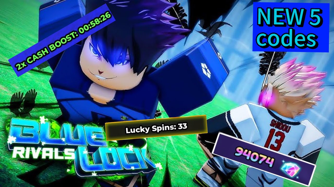 New 5 codes in blue luck rivals - YouTube