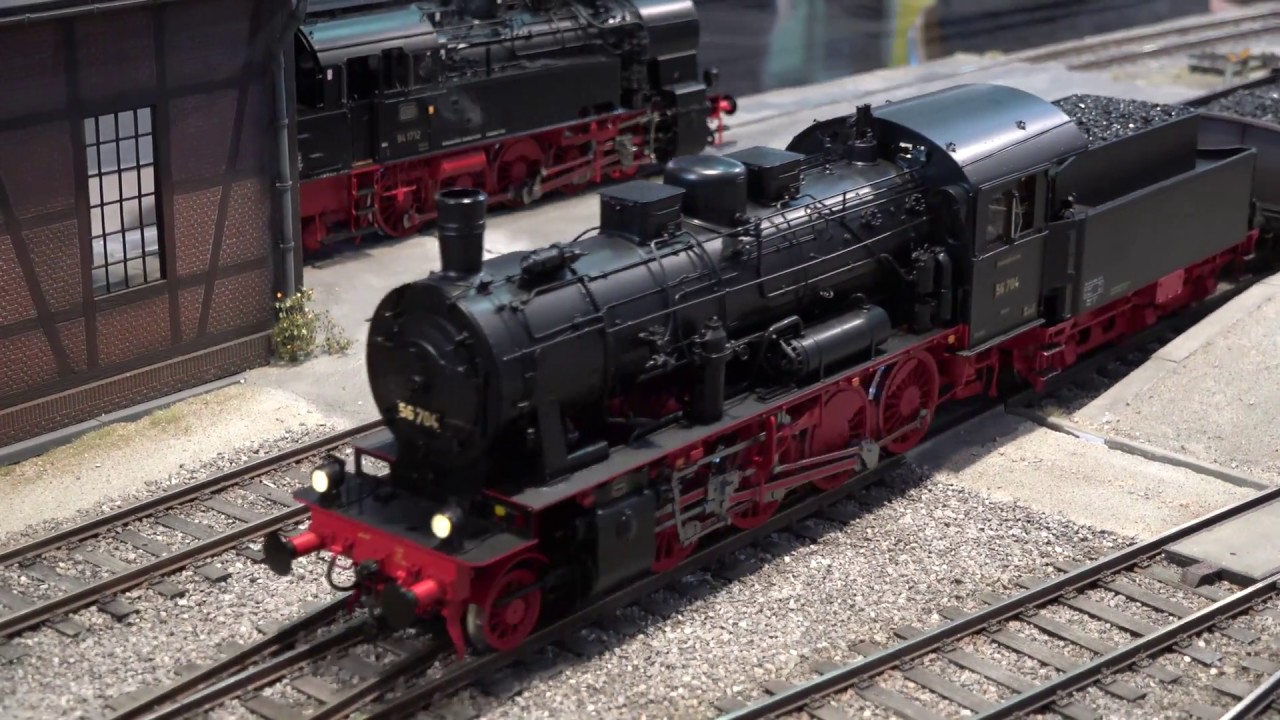 SPUR 1 Dampflok Steam locomotive Eisenbahn KM1 Modellbahn Messe Leipzig ...