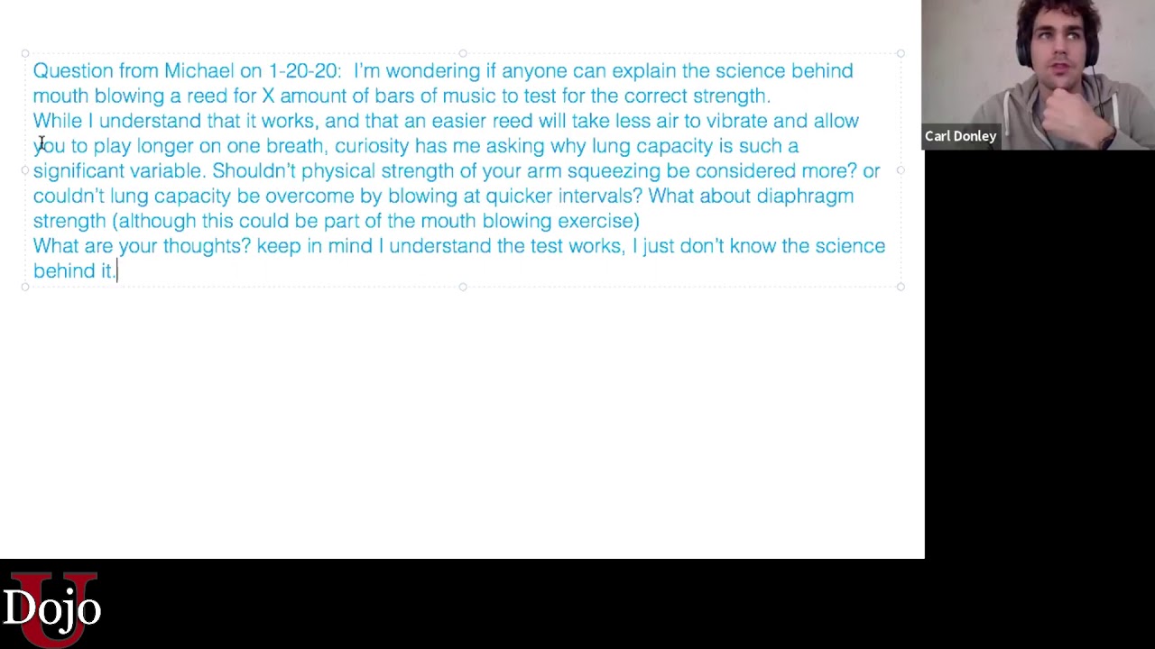 Chanter Reed Strength, Part II - YouTube