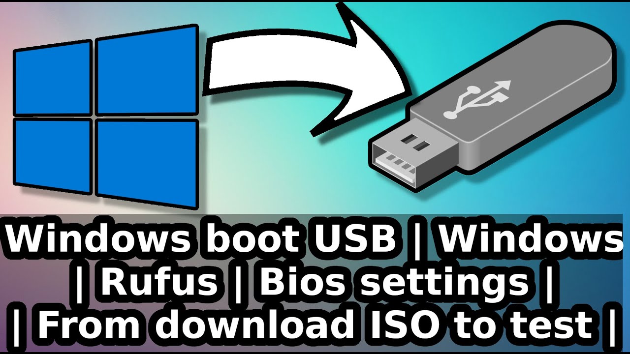 How to make a Windows bootable USB in Windows | Rufus | Bios settings ...