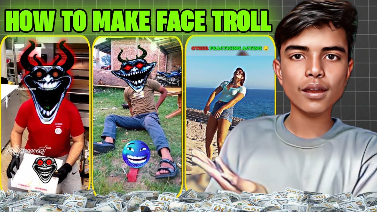 Viral Face Troll YouTube Shorts Video Kaise Banaye - YouTube