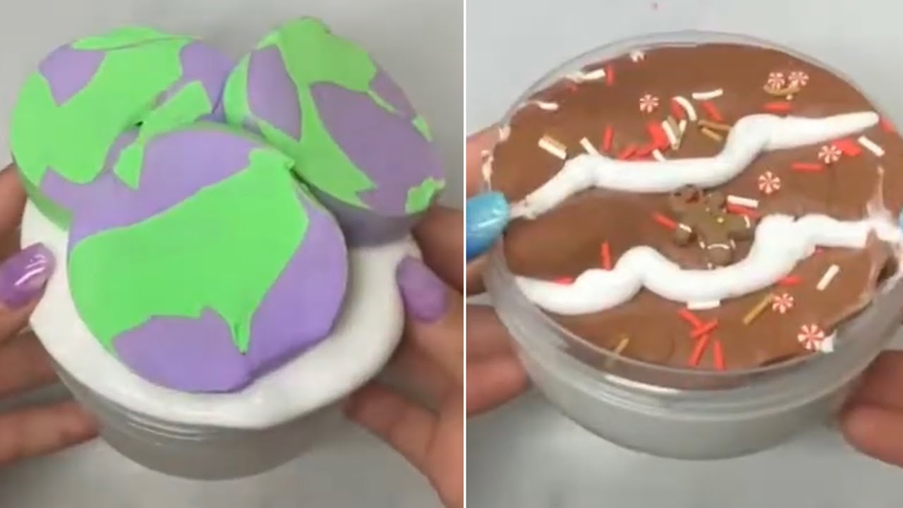 Clay slime Mixing Satisfying Inflation ASMR Compilation - YouTube