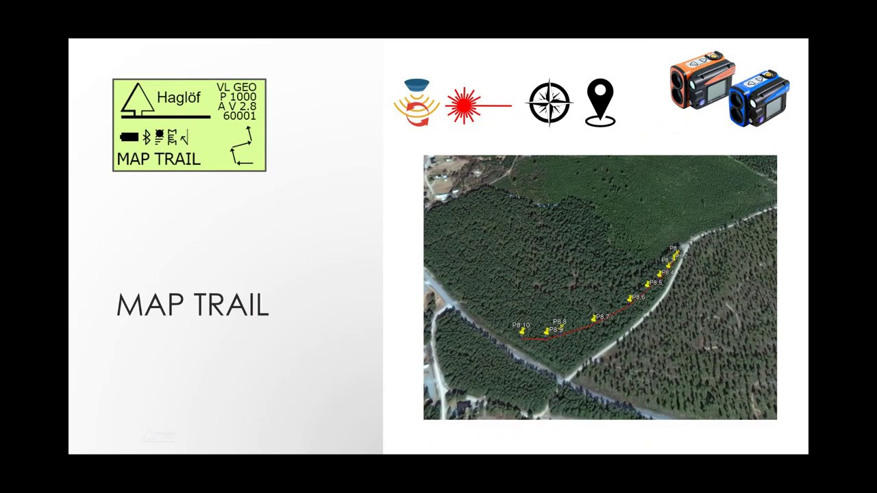 Vertex Laser Geo MAP TARGET and MAP TRAIL. Area and track log - YouTube