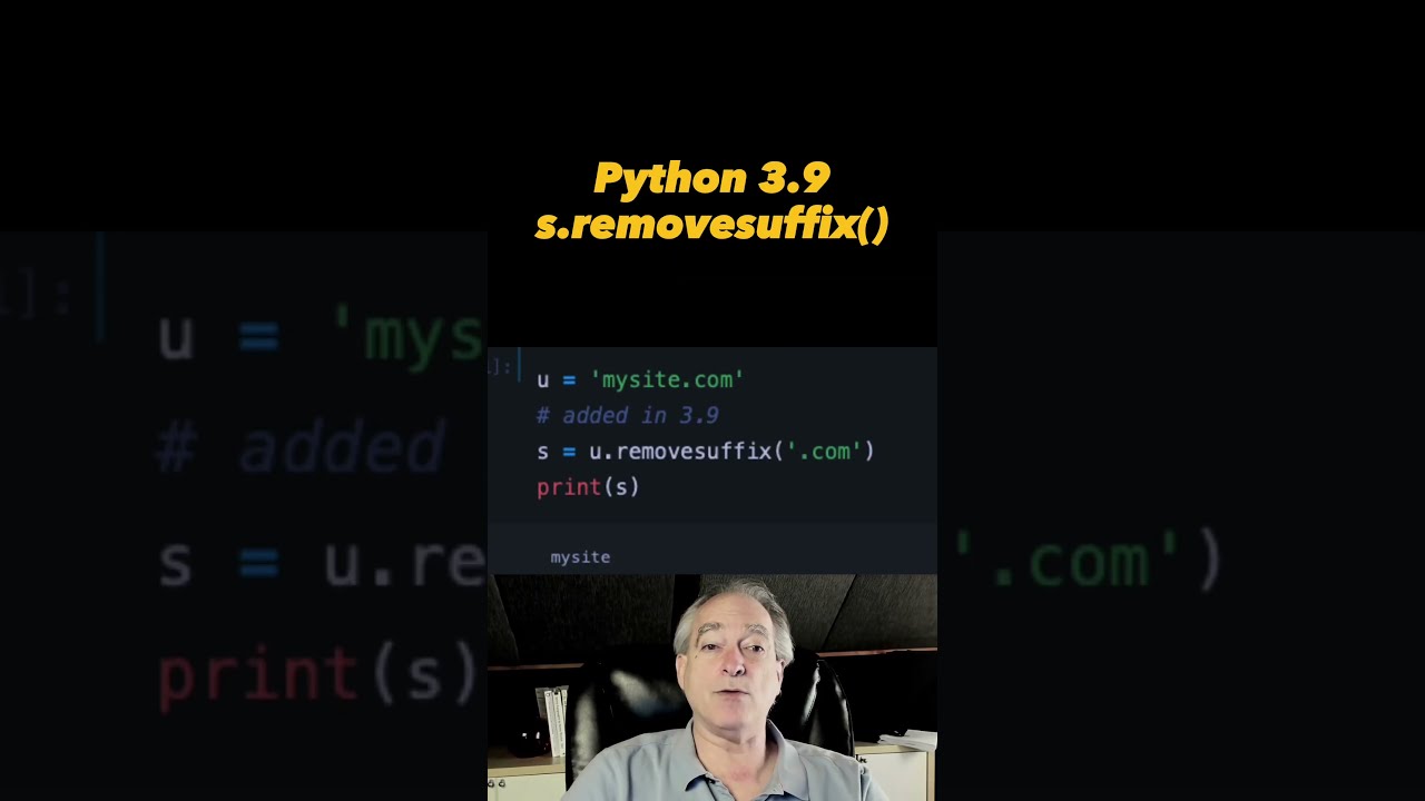 MODERN Python Way To Remove Substring From End Of String python MODERN Python Way To Remove Substring From End Of String python