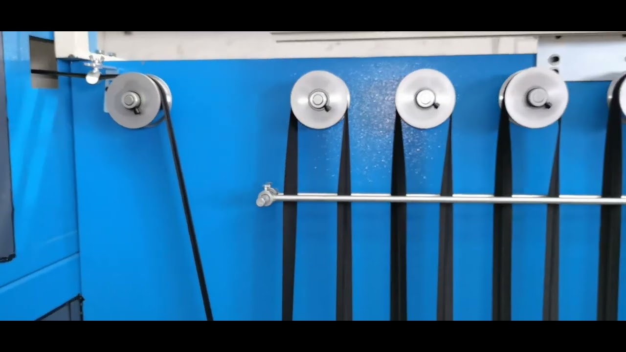 Yitai nylon zipper tape ironing machine - YouTube