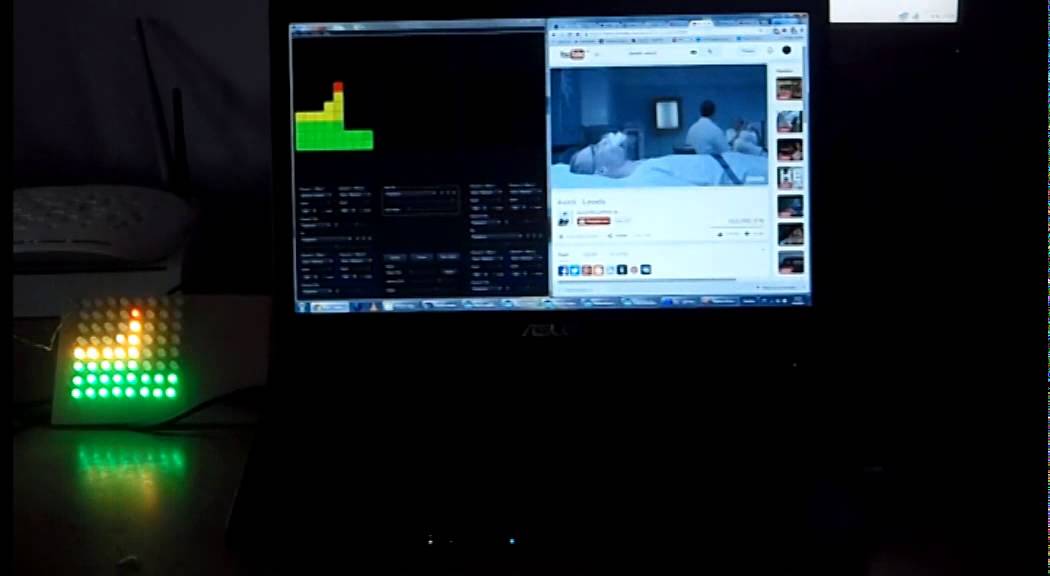 PL9823 LED matrix final - YouTube