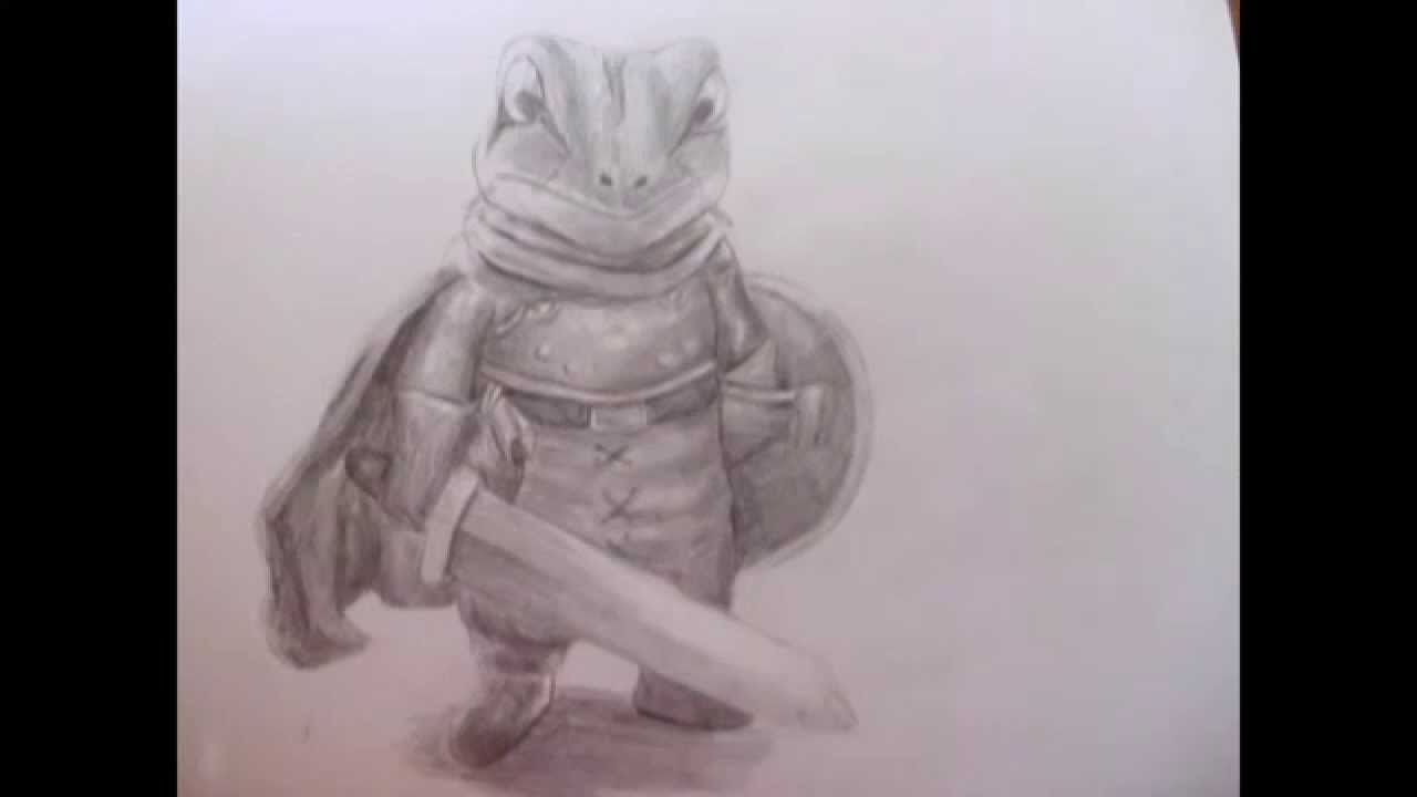 Drawing Frog of Chrono Trigger||by Art graphite - YouTube