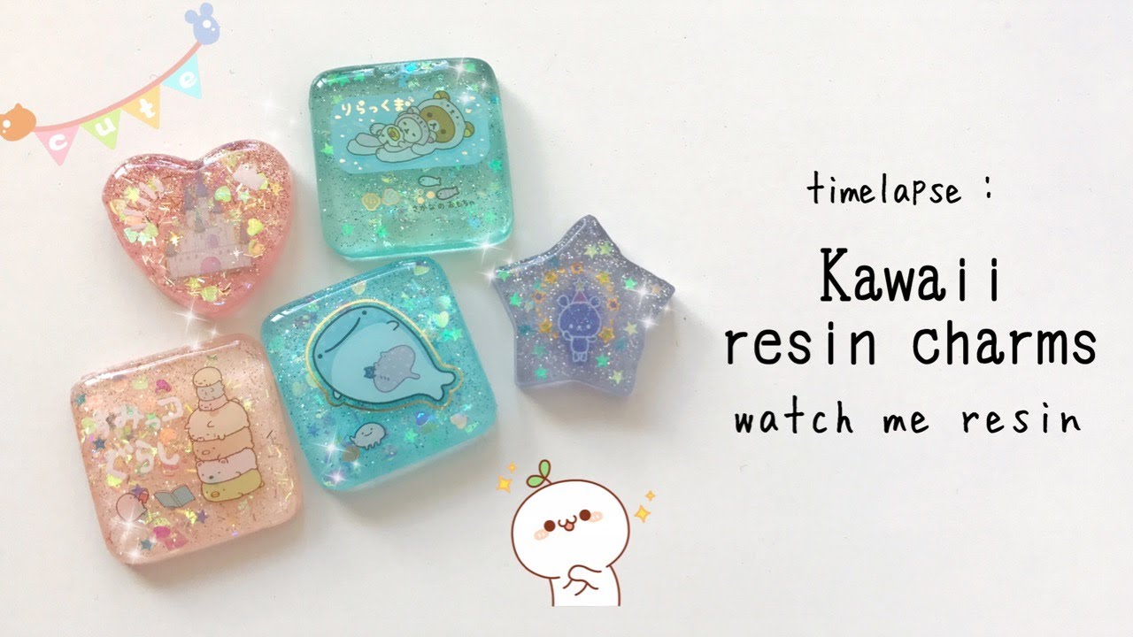 timelapse: kawaii resin charms || watch me resin - YouTube