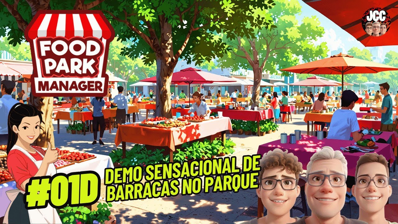 Jogo Incrível o Food Park Manager Gameplay | Em Demo na Steam # ...